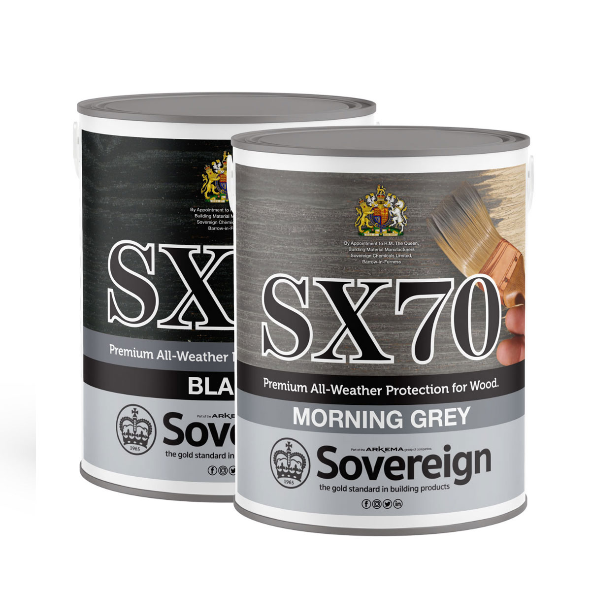 Sovereign SX70 Light Oak Wood Stain, Water Repellent – 5L - Inject-a-proof